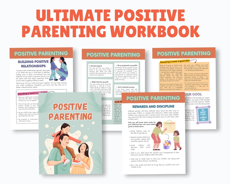Positive Parenting PRINTABLE Workbook: Emotion Coaching Guide, Managing ...