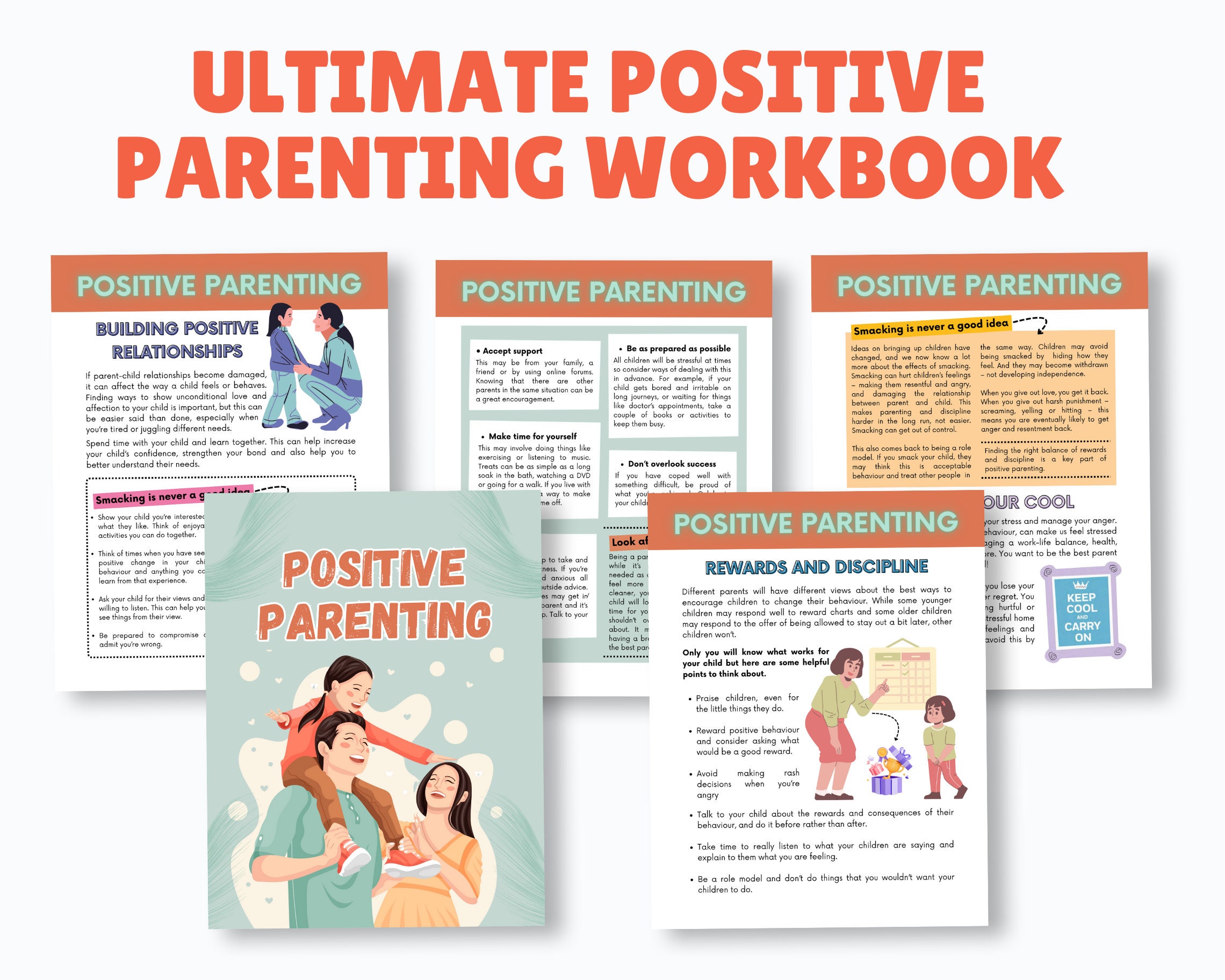 Positive Parenting PRINTABLE Workbook: Emotion Coaching Guide, Managing ...