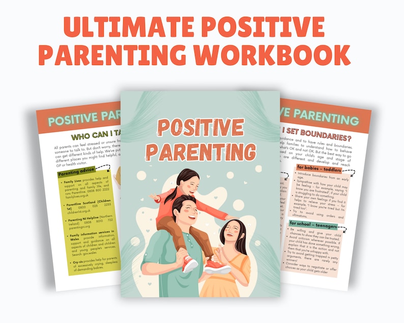 Positive Parenting PRINTABLE Workbook: Emotion Coaching Guide, Managing ...
