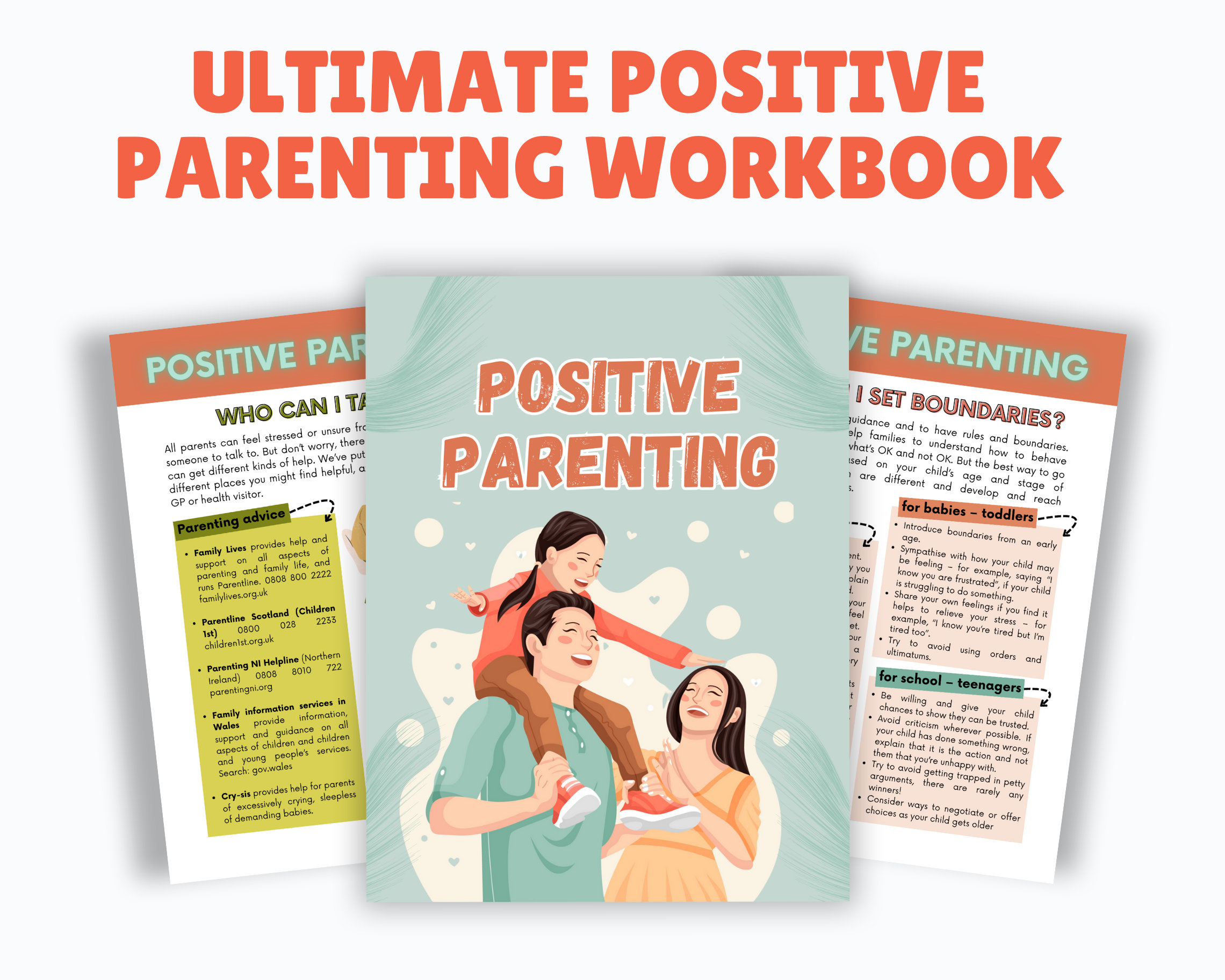 Positive Parenting PRINTABLE Workbook: Emotion Coaching Guide, Managing ...