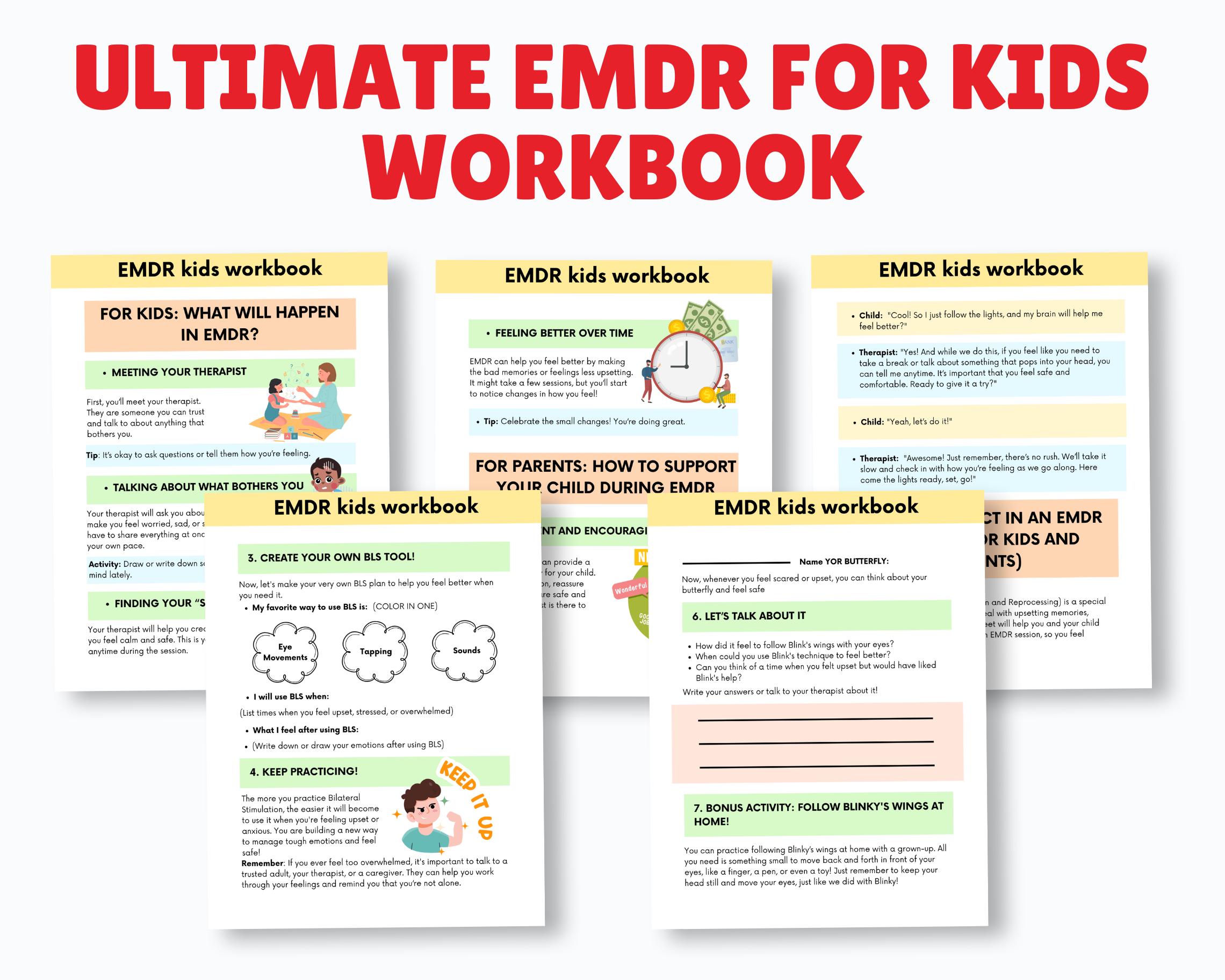 EMDR Workbook for Kids, EMDR Therapy, EMDR Resources, Trauma Therapy ...