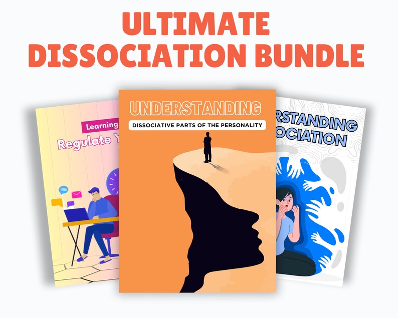 Dissociation Worksheets Workbook Bundle Dissociation Therapy Journal ...