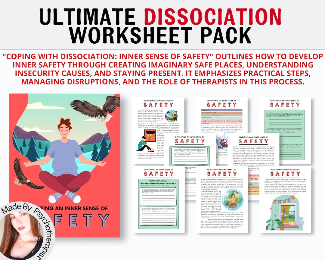 Dissociation Worksheets, Psychology Resources, Inner Critic, Boundaries ...
