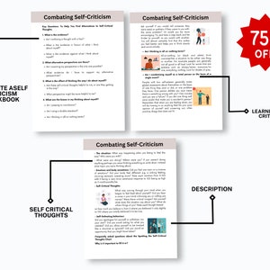 Combating Self Criticism Worksheet, Therapy Worksheet, Cbt Worksheets ...