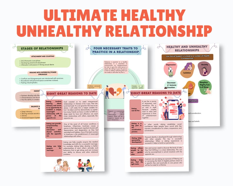 Healthy Vs Unhealthy Relationships Ebook, Workbook, Teen Health ...