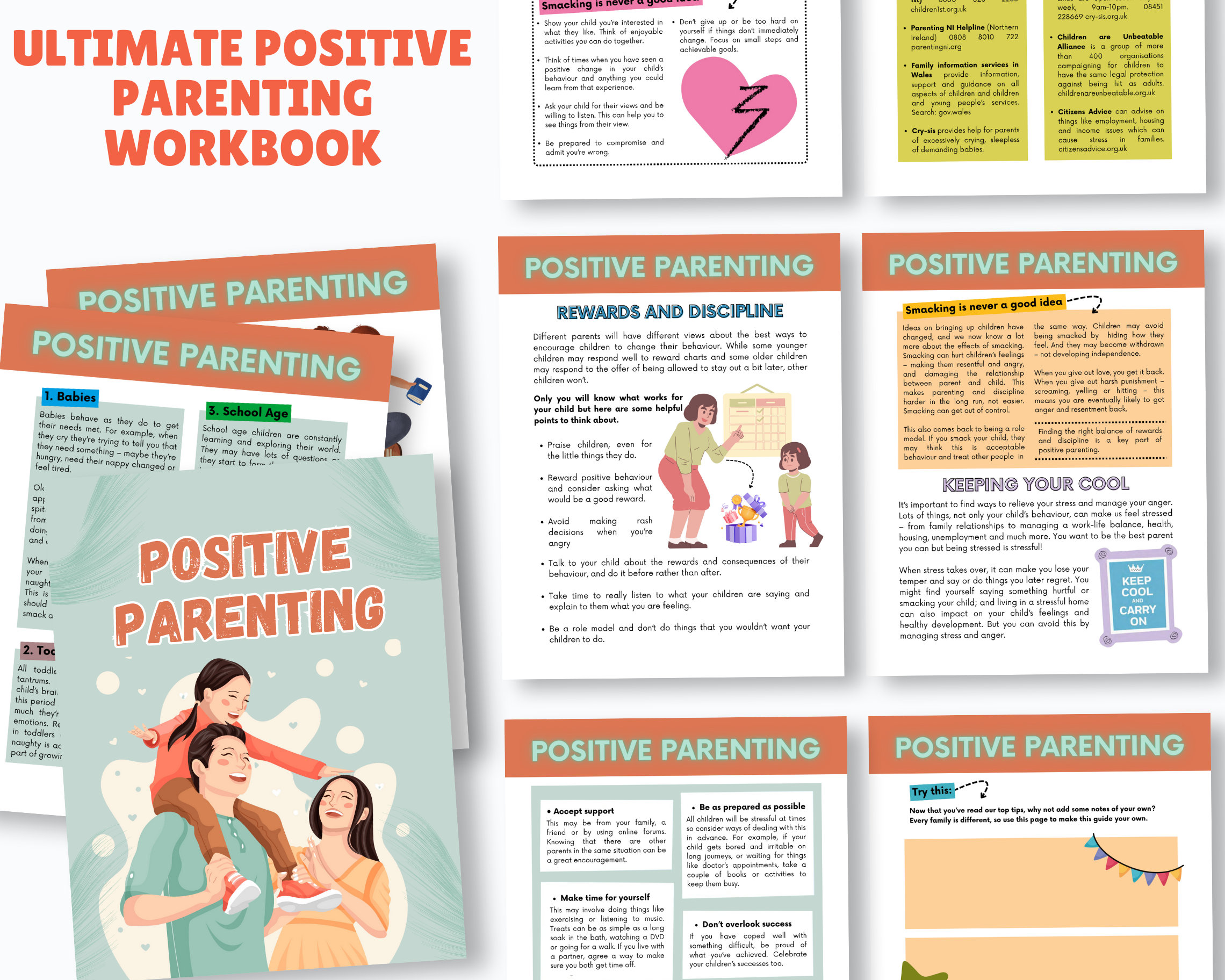 Positive Parenting PRINTABLE Workbook: Emotion Coaching Guide, Managing ...