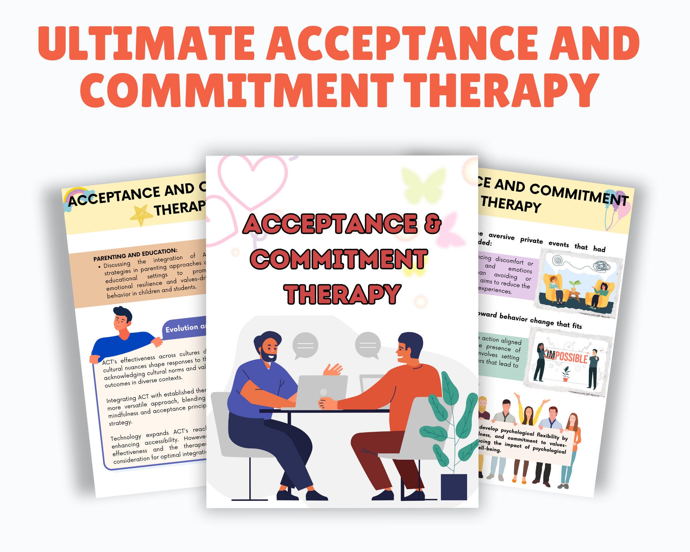 Acceptance and Commitment Therapy Workbook for Adults, Cognitive ...