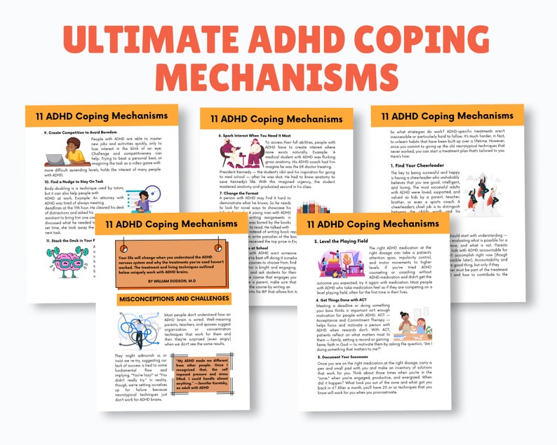 11 Adhd-executive Functioning Worksheet, Time Management, Self ...