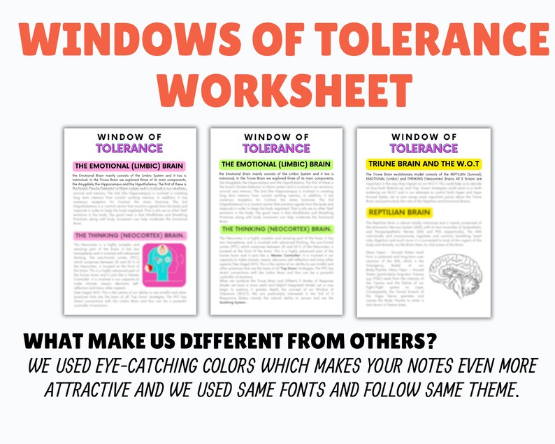 Window of Tolerance, Arousal States, Emotional Regulation, Therapy ...