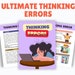 Understanding the Thinking Errors, Therapy Worksheets Bundle, Therapy ...