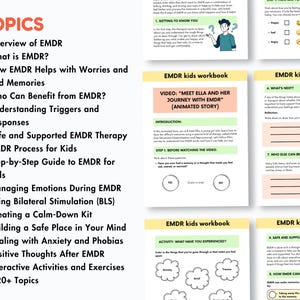 EMDR Workbook for Kids, EMDR Therapy, EMDR Resources, Trauma Therapy ...