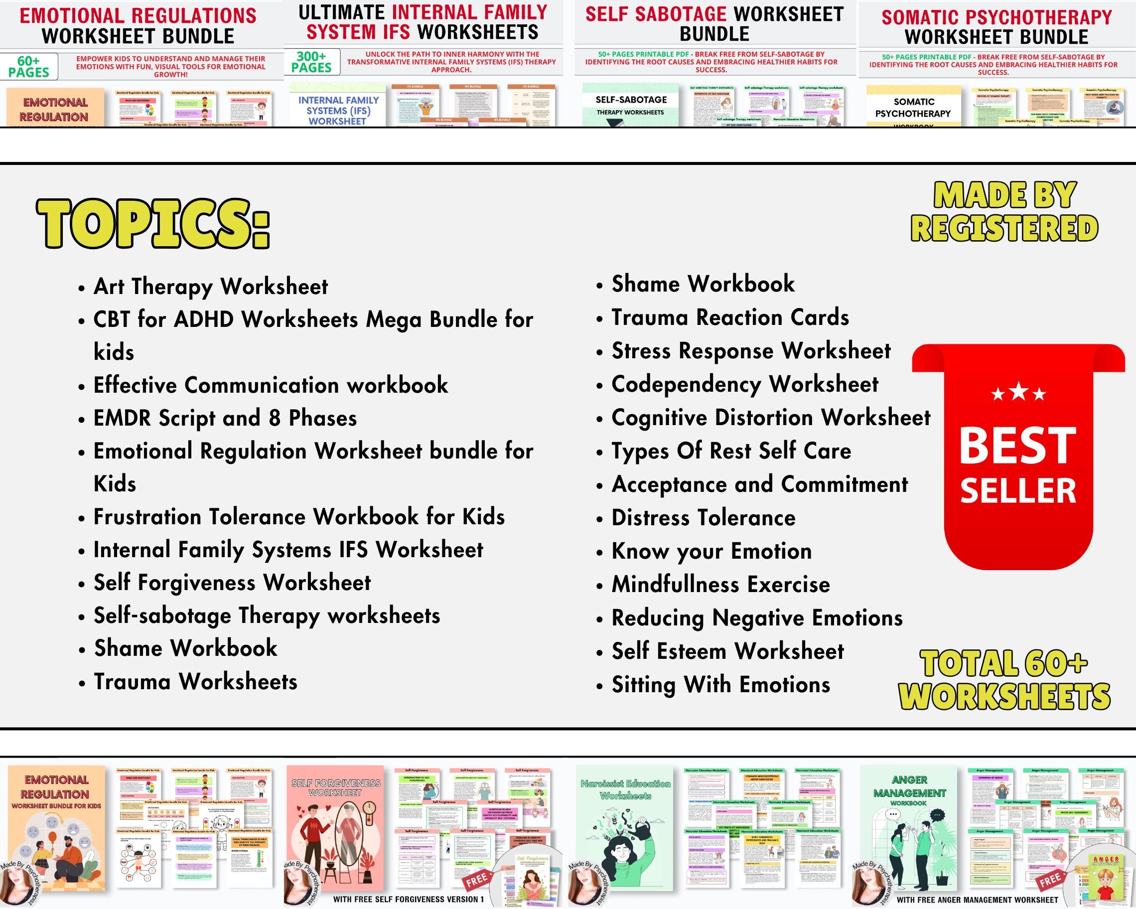 Teen Therapy Mega Worksheet Bundle, Therapy Workbook, Therapist Journal ...