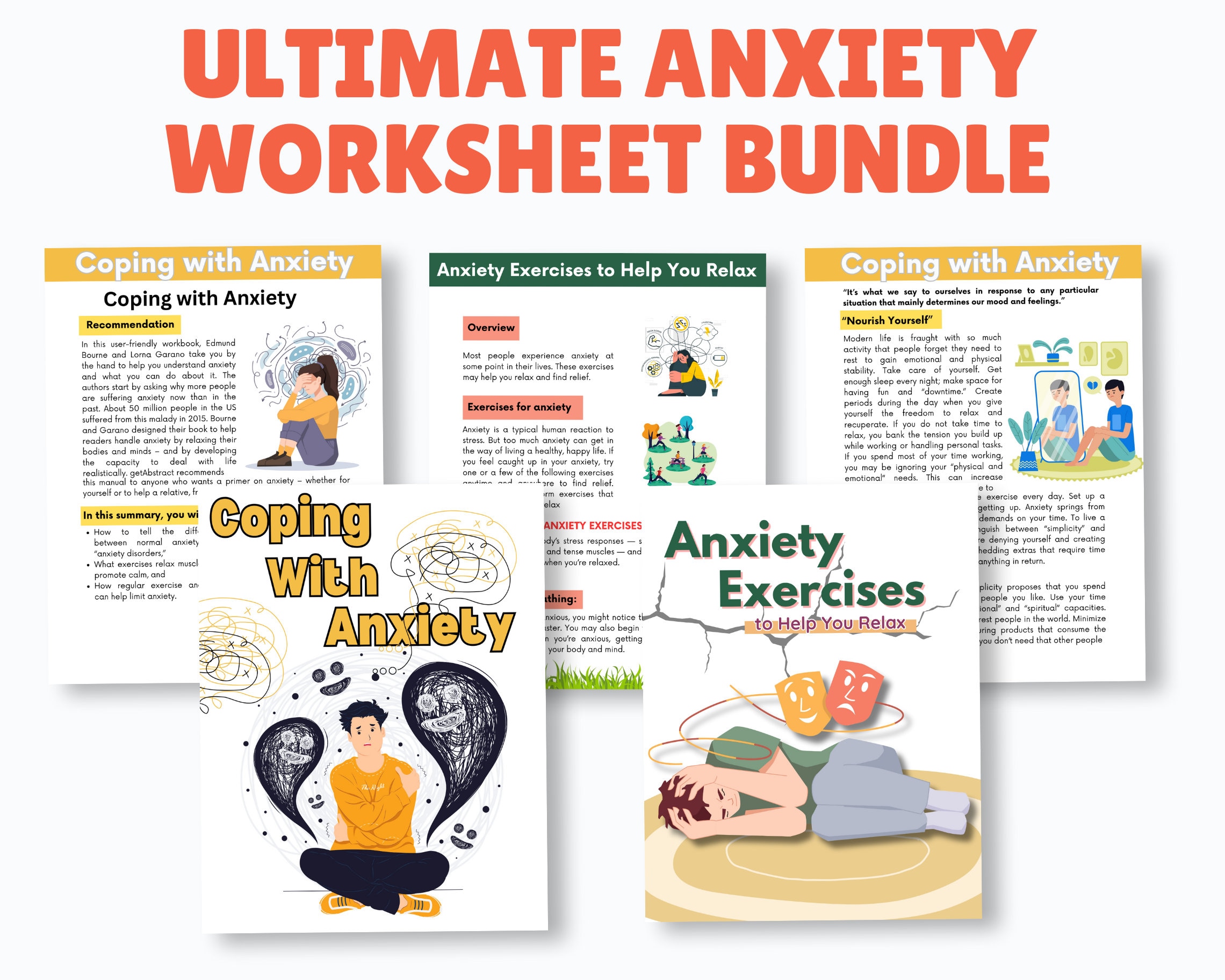 Teen Therapy Mega Worksheet Bundle, Therapy Workbook, Therapist Journal ...