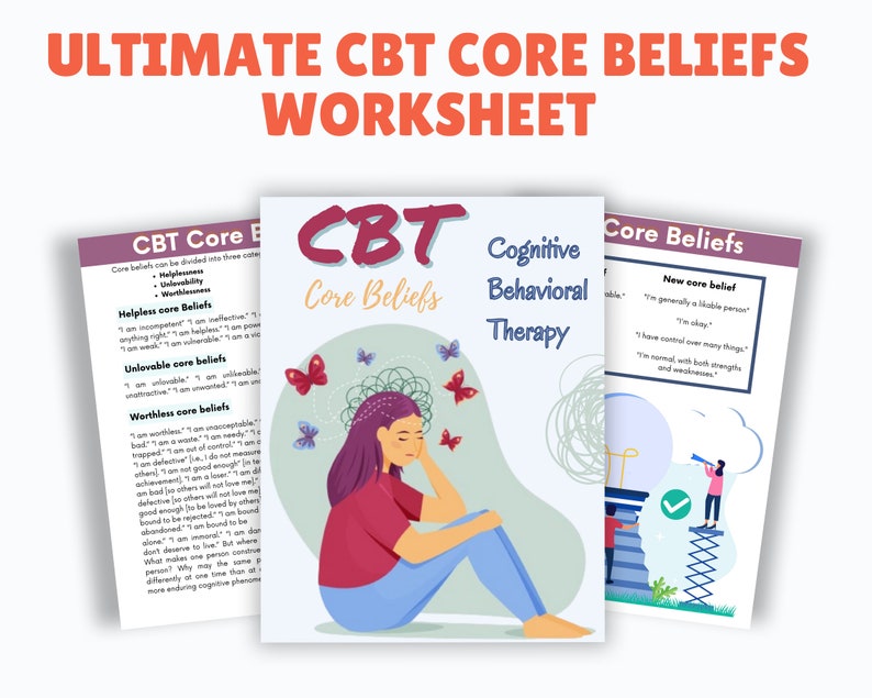 CBT Core Beliefs, Psychoeducation, Thinking Traps, Automatic Thinking ...