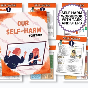 Self-harm Coping Workbook for Teen Mental Health & Reflective Teen ...