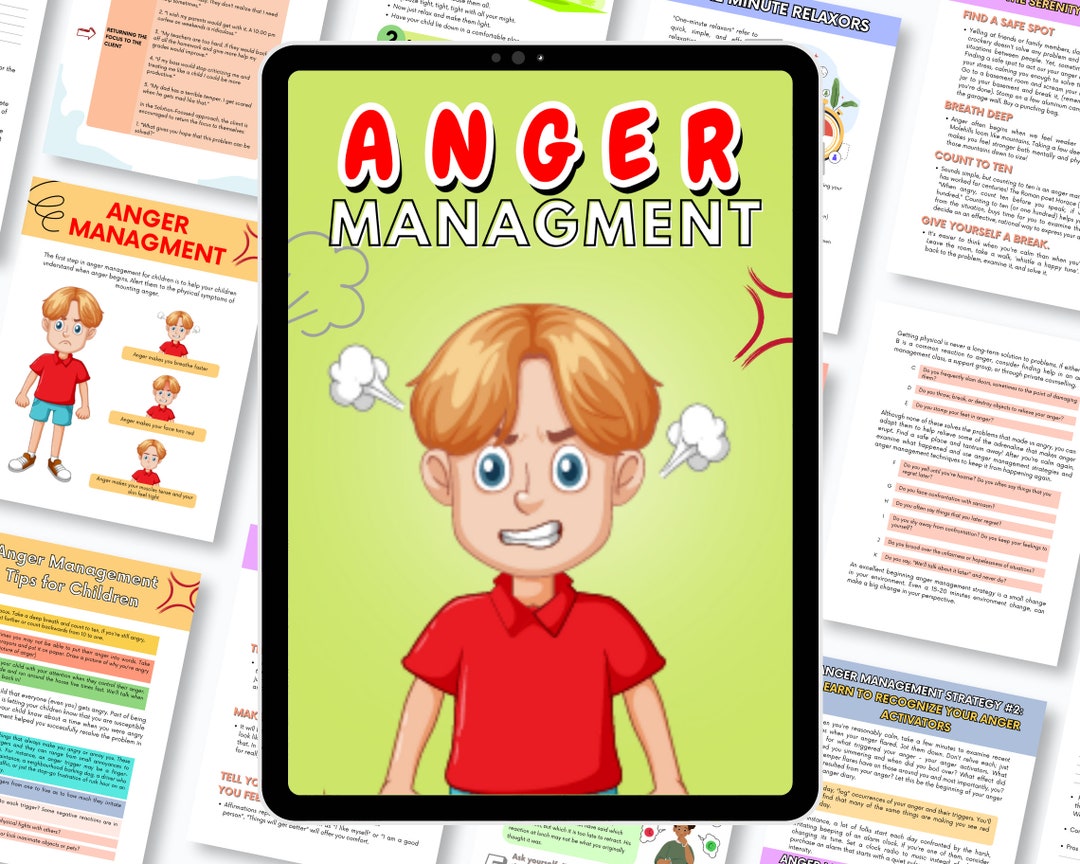 Understanding Anger Management Worksheets for Kids, Teens and Adults ...