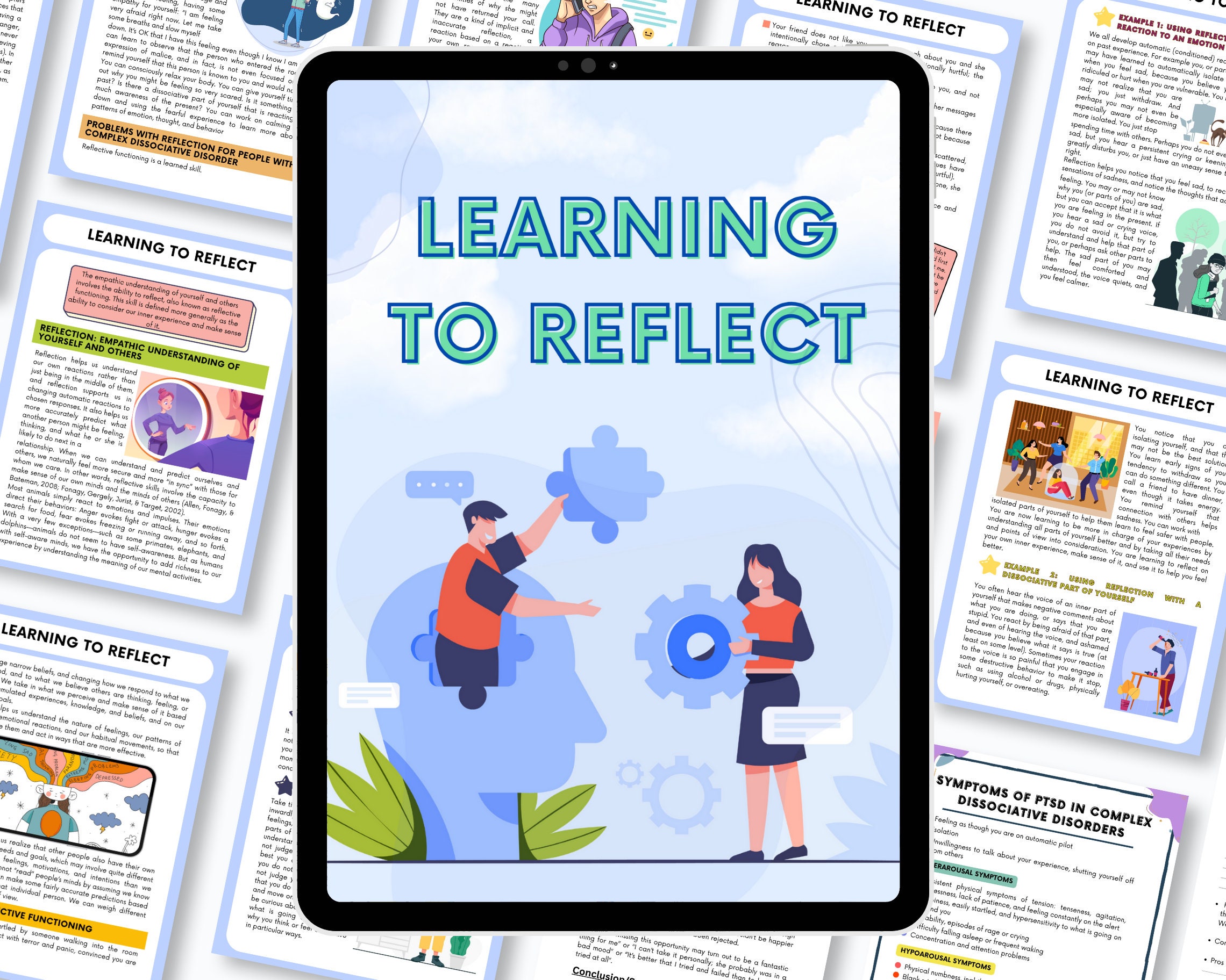 Dissociation Worksheets, Learning to Reflect Workbook Dissociation ...