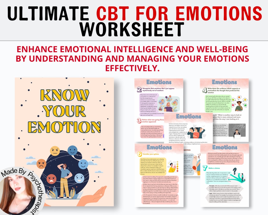 Understanding the Emotions Worksheets, Sitting With Our Emotions ...