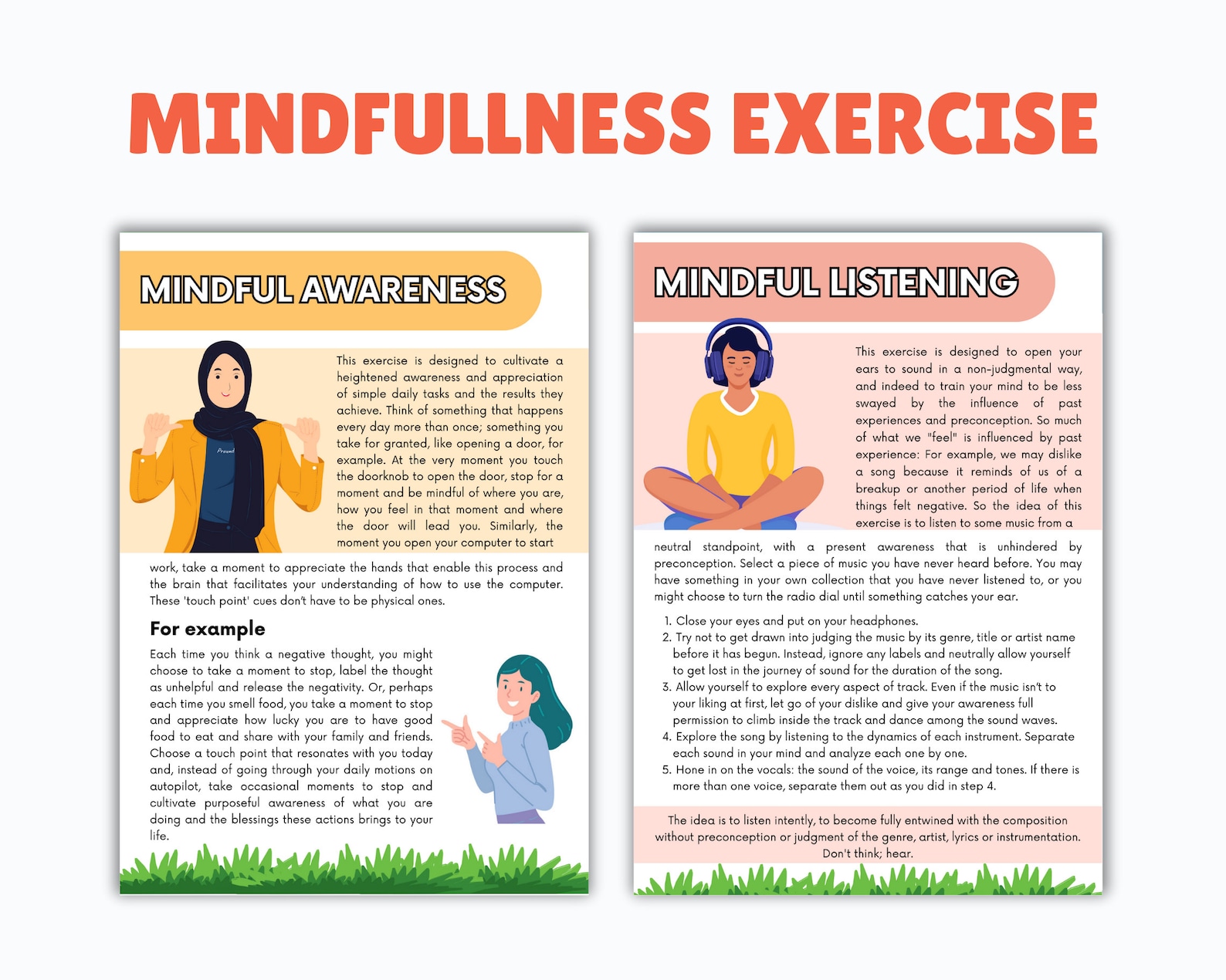 Guided Mindfulness Exercise, Breathing Exercises, Mental Wellness Tips ...
