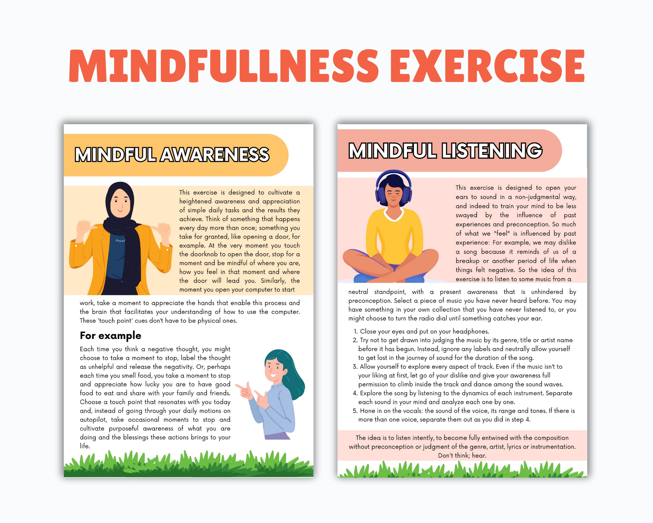 Guided Mindfulness Exercise, Breathing Exercises, Mental Wellness Tips ...