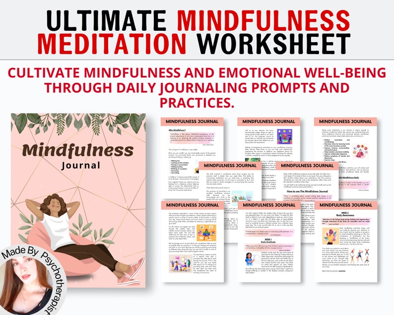 Mindfulness Mega Bundle | Mindfulness Worksheets for Adults and Teens ...