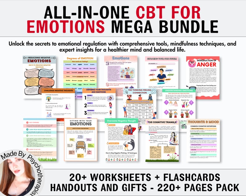 Emotions and Feelings Bundle, Psychology Resources, Inner Critic ...