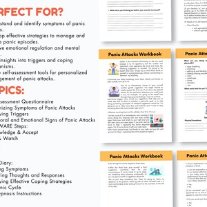 Panic Disorder Education and Worksheet Bundle Anxiety Trackers ...