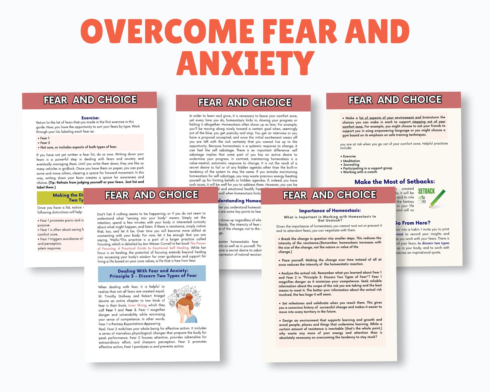 Understanding the Fear of Failure and Anxiety Workbook, Therapy ...