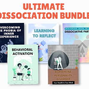 Dissociation Worksheets Workbook Bundle Dissociation Therapy Journal ...