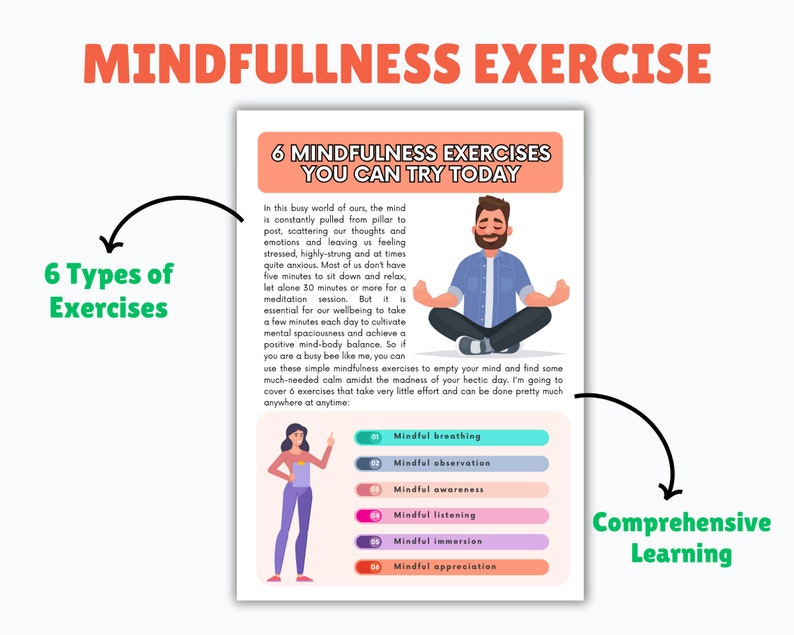 Guided Mindfulness Exercise, Breathing Exercises, Mental Wellness Tips ...