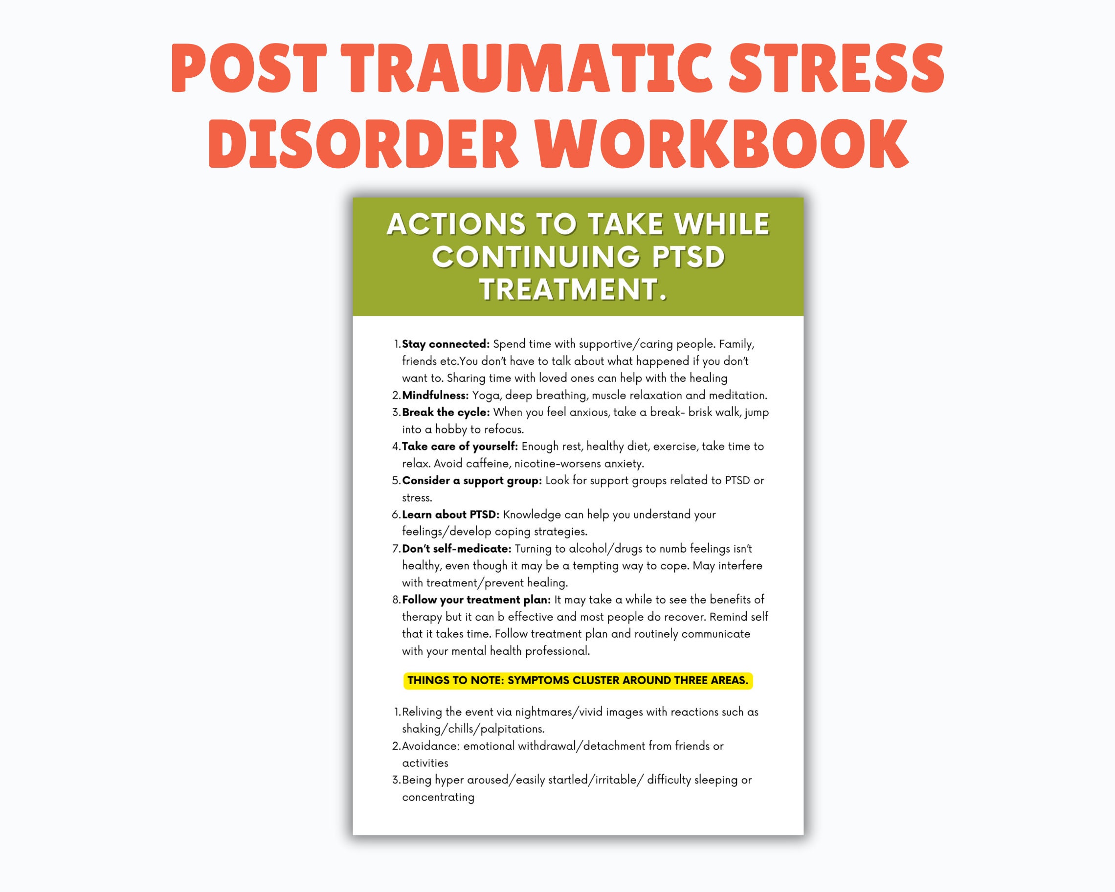 PTSD Workbook: C-PTSD Worksheets, Trauma Therapy, Complex PTSD ...