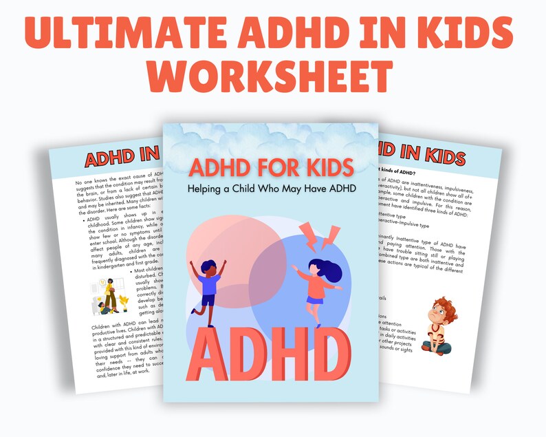 Ultimate ADHD for KIDS Workbook, ADHD Workbook Kids, Neurodivergent ...