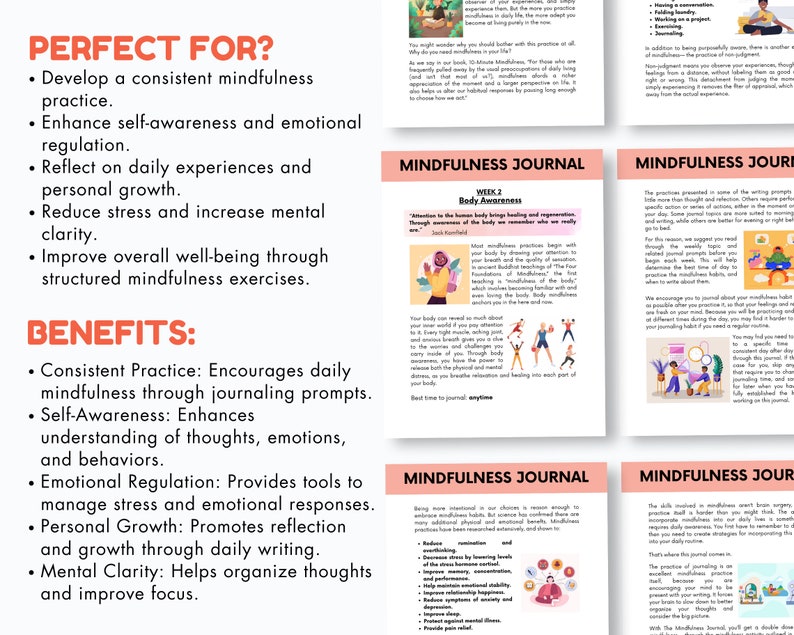 Mindfulness Mega Bundle | Mindfulness Worksheets for Adults and Teens ...
