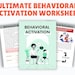 Behavioral Activation Workbook CBT Activities for Mental Health Therapy ...