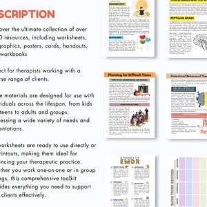 WHOLESHOP Therapy Worksheet Mega Bundle, Psychology Resources, Inner ...