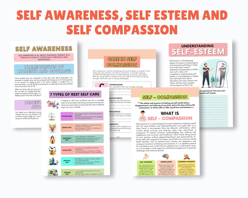 DBT Skills Workbook Dialectical Behavior Therapy Worksheets Emotional ...