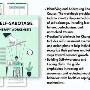 Self Sabotage Worksheets and Printable Psychoeducation Tools ...