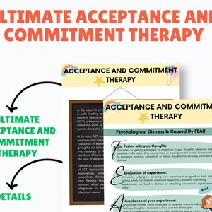 Acceptance and Commitment Therapy Workbook for Adults, Cognitive ...