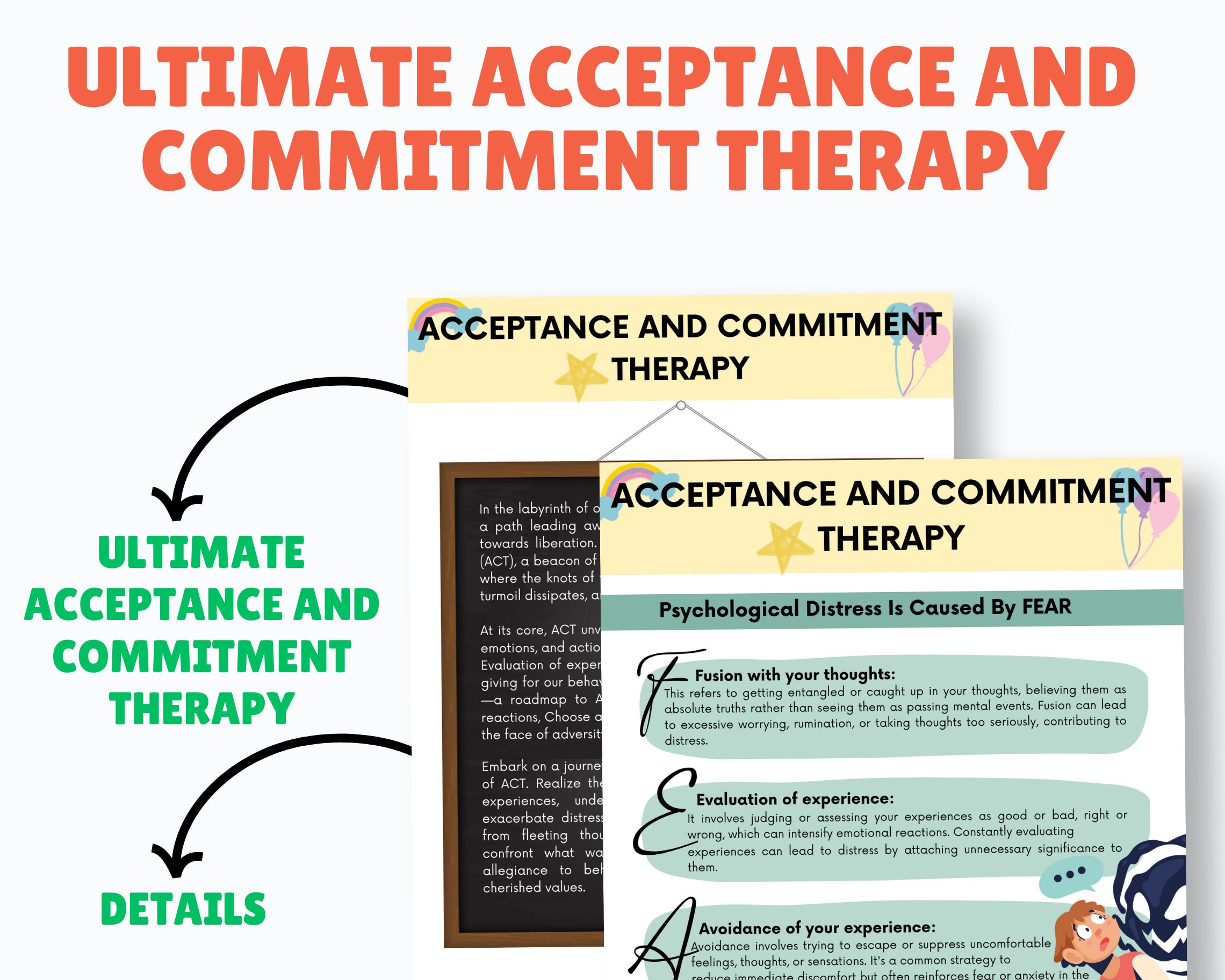 Acceptance and Commitment Therapy Workbook for Adults, Cognitive ...