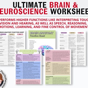 Brain and Neuroscience Therapy and Education Bundle, Psychoeducation ...