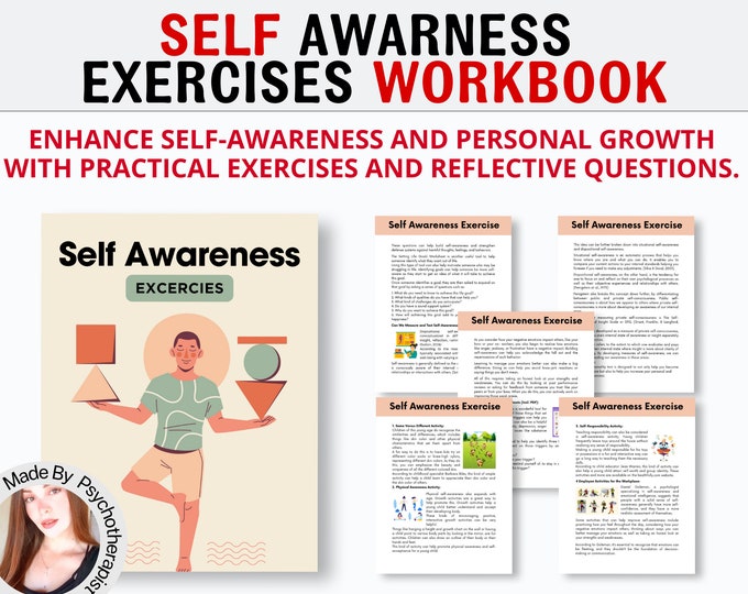 Self-awareness Workbook, Self Awareness Journal, Self Awareness Packet ...