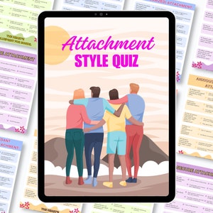 Attachment Styles Quiz, Adult Attachment Styles, Attachment Worksheet ...