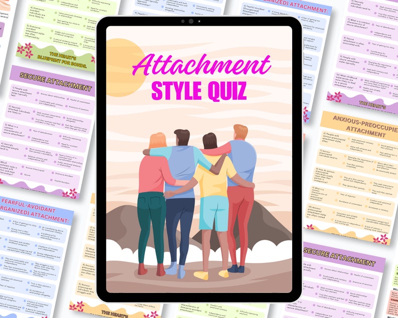 Attachment Styles Quiz, Adult Attachment Styles, Attachment Worksheet ...