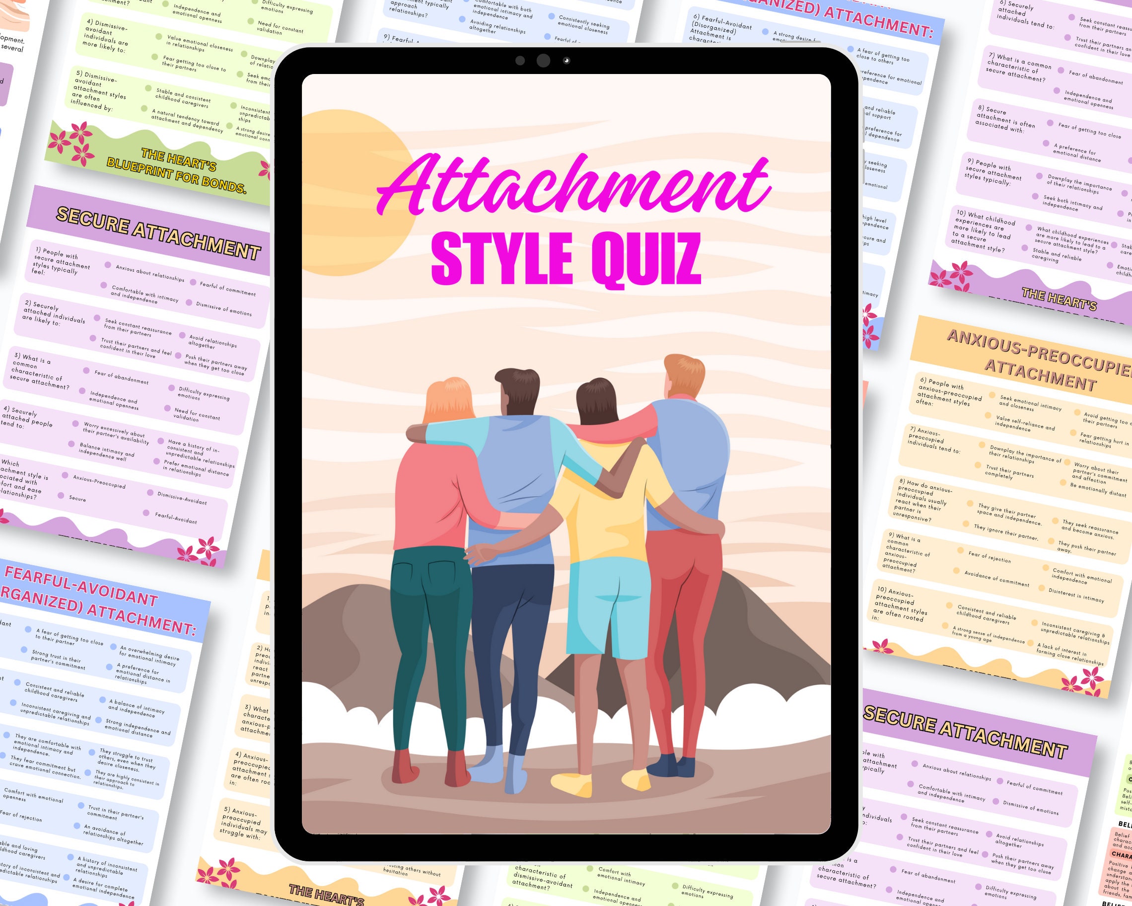 Attachment Styles Quiz, Adult Attachment Styles, Attachment Worksheet ...