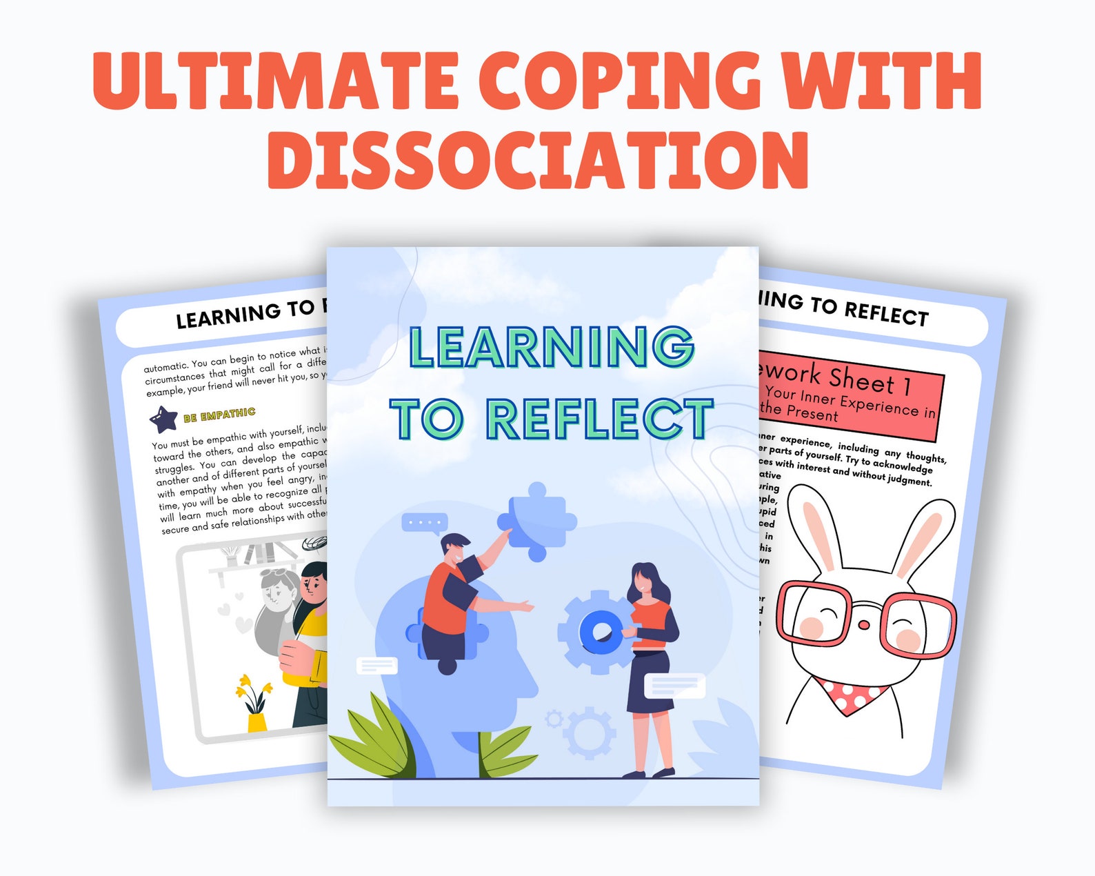 Dissociation Worksheets, Learning to Reflect Workbook Dissociation ...