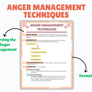 Understanding Anger Management Techniques Worksheets, Anger Cycle ...