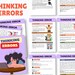 Understanding the Thinking Errors, Therapy Worksheets Bundle, Therapy ...