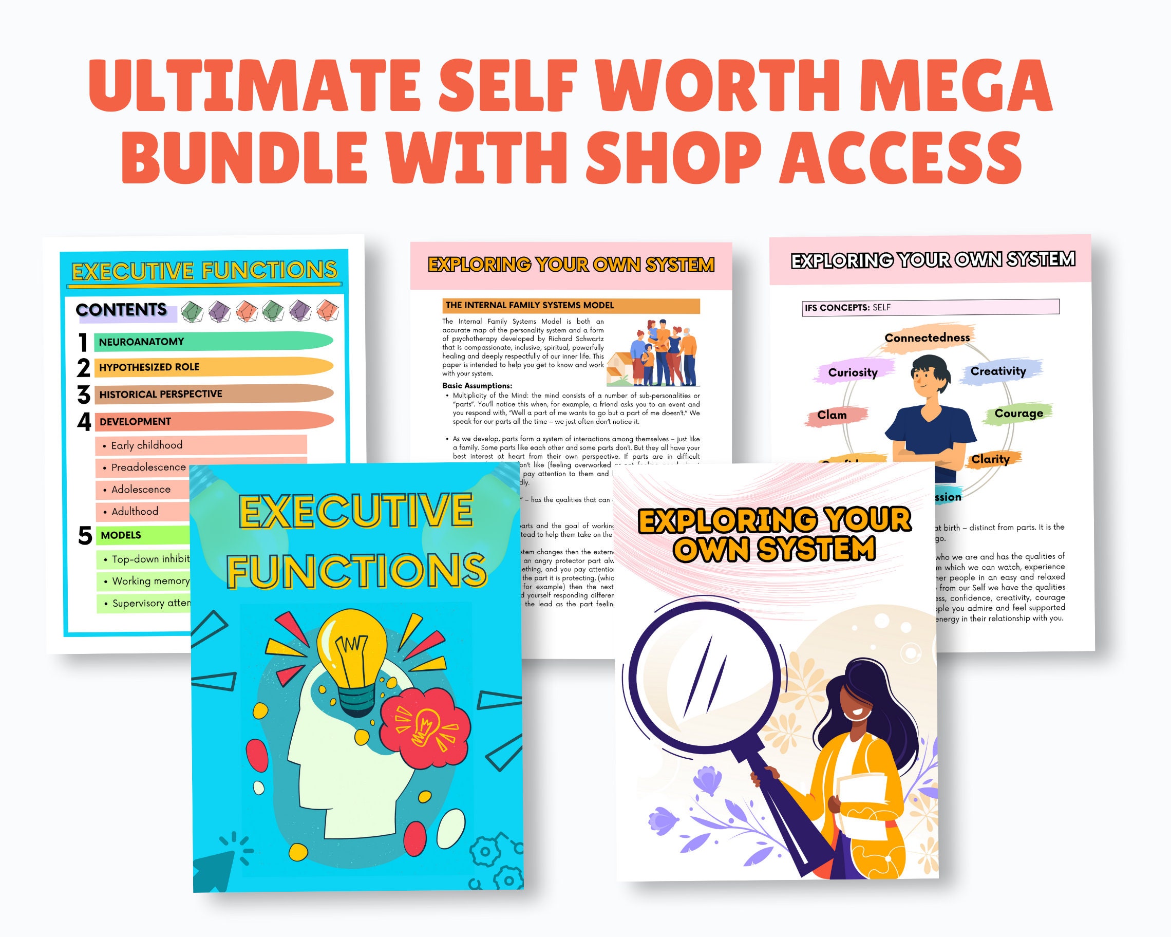 Self Worth Worksheet and Cards Bundle, Self Esteem, Confidence, Teen ...