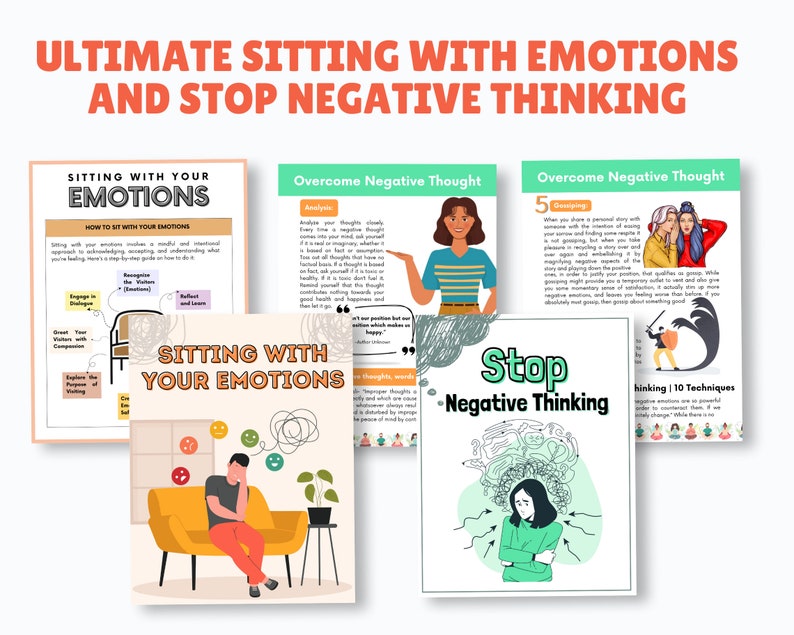 Emotions and Feelings Bundle, Psychology Resources, Inner Critic, Boundaries, Trauma, Acceptance ...