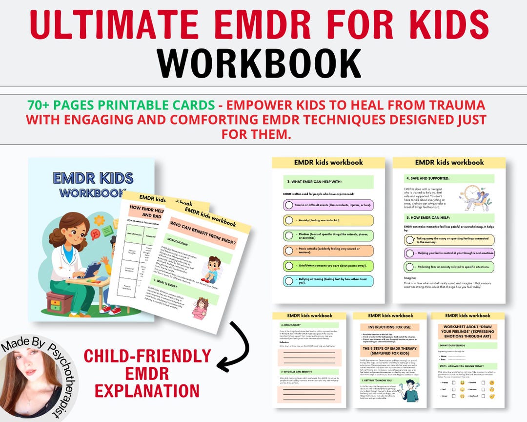 EMDR Workbook for Kids, EMDR Therapy, EMDR Resources, Trauma Therapy ...